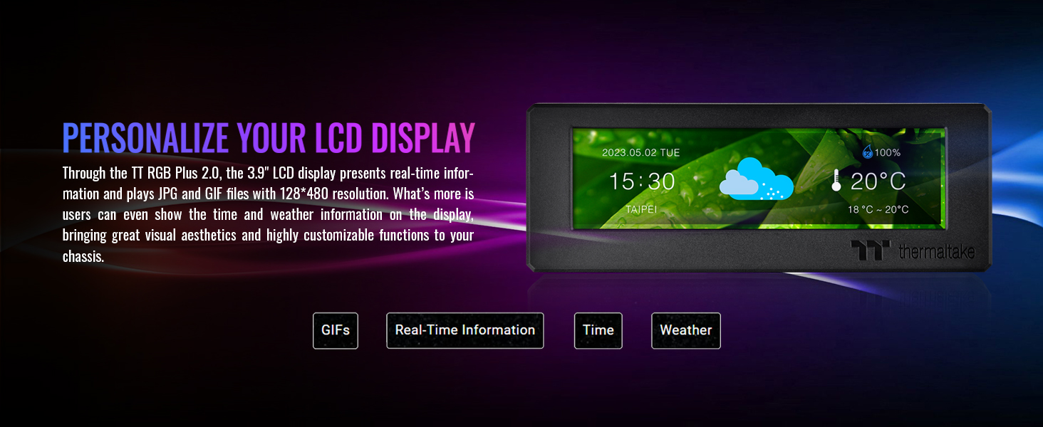 Thermaltake Tower 300 Series 3.9" LCD Panel Kit - Newegg.com